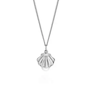 LEE RENEE Shell & Pearl Necklace - Silver