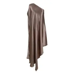 SASHA LA MER Beatrice Silk Dress, Color Cappuccino Rose - Brown