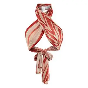 LILAMIE Aruba Crossed Wrap Style Summer Bustier Top - Red