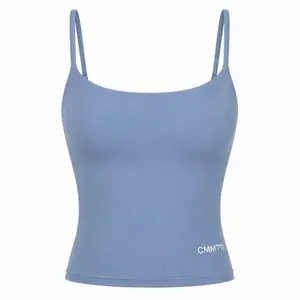CMMTTD Soft Form Strappy Mid Tank Ocean - Blue