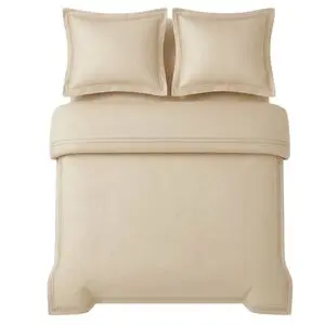 PURE PARIMA Yalda Duvet Cover Set Tan - Brown