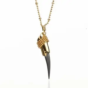 KASUN LONDON Single Claw Pendant - Gold