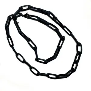 WAIWAI Multifunctional Leather Chain Necklace - Black