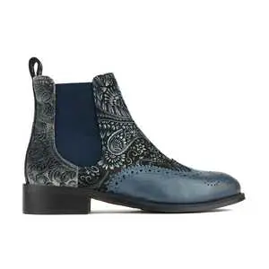 EMBASSY LONDON USA Mamacita Silver Paisley & Black