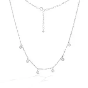 SHABELLA NYC Starry Night Necklace - Silver