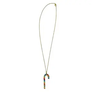 VICKISARGE Tutti Frutti Candy Cane Necklace - Gold