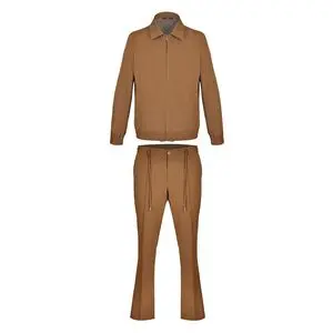 DAVID WEJ Marcelo Relaxed Jacket Set - Brown