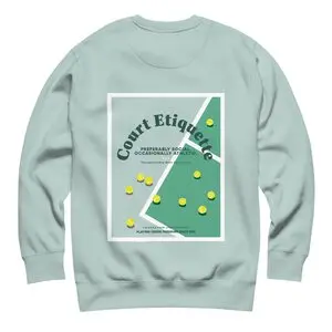ANCHOR & CREW Court Etiquette Organic Cotton Sweatshirt - Blue