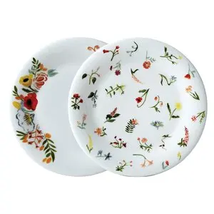 Twig New York Language Of Flowers Set Of Two Salad Plates - White