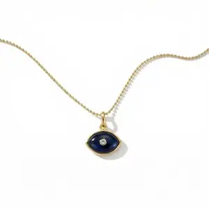 HEATHER HAWKINS Evil Eye Iolite Pendant Necklace - Blue