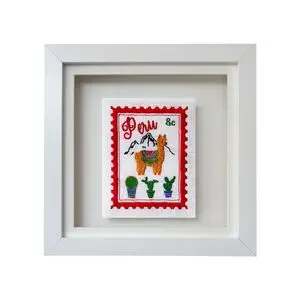 LILLY LOVES Peru Postage Stamp Artwork