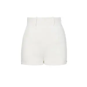 NISSA High Waisted Shorts - White