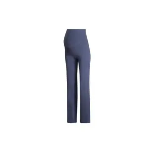 THE KOOZY Ivory Maternity Leggings In Pima Cotton In Nightshadow - Blue