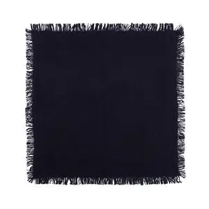 MOHAIR&ANGORA Wool Foulard Caria Navy - Blue