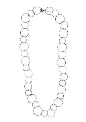 JAREDJAMIN Halo Lindy Links Long Necklace - Silver