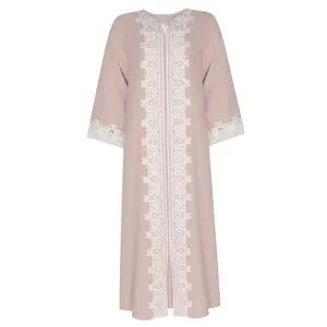 BOCAN COUTURE Loukia Linen Zippered Dress Powder - Pink