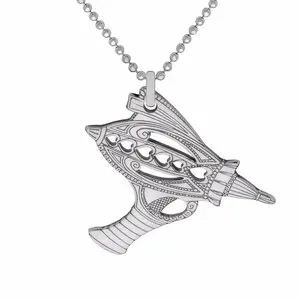 CARTERGORE Medium Ray Gun Pendant Necklace - Silver