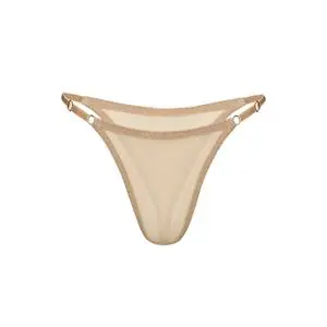 DARILY UNDERWEAR Neutrals Adjustable String Panties Base Nude - Brown