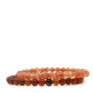 Shar Oke Sunstone & Garnet Bracelet - Orange