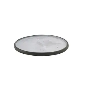 ANATOLIACRAFT Hic Ceramics Xs Stone Round Plate - Grey