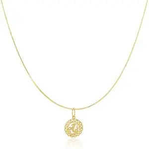 Maya Brenner Designs Zodiac Necklace Capricorn - Gold