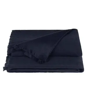ALPACA LOCA Plaid/throw Royal Alpaca Wool - Blue