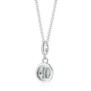 LILY CHARMED Sterling Fortieth Birthday Charm Necklace - Silver