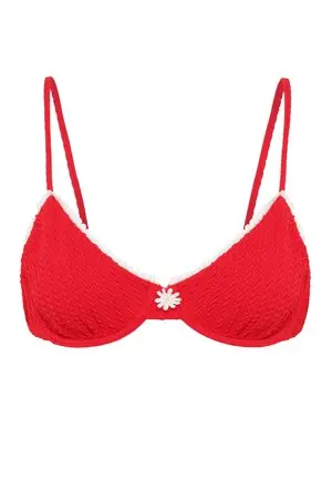 WILD LOVERS LONDON Chilli Bikini Top - Red