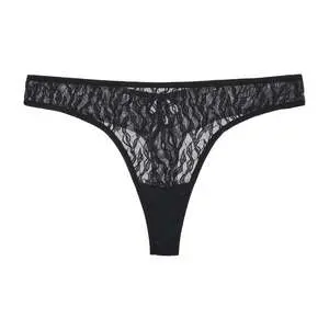 AMOUR D'AGNETTE Julie Lace Thong - Black