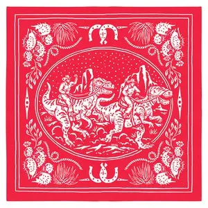 SQUAÏR Dust And Thunder Cotton Bandana - Red