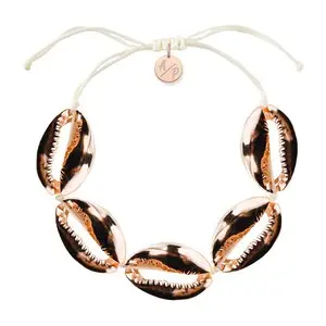 ADRIANA PAPPAS DESIGNS Sleek Shells Bracelet Ivory Rose Gold - White
