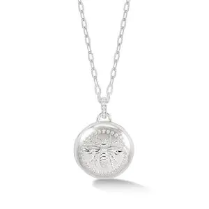 DOWER & HALL Queen Bee Locket In Sterling - Silver