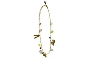 VICKISARGE Yuletide Take Me Dancing On The Beach Charm Necklace - Gold