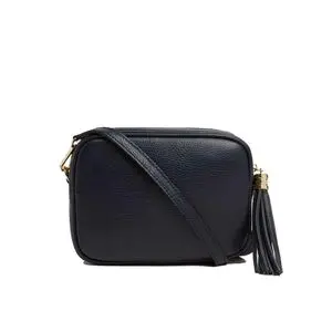 BETSY & FLOSS Crossbody Tassel Bag With Nautical Strap - Blue