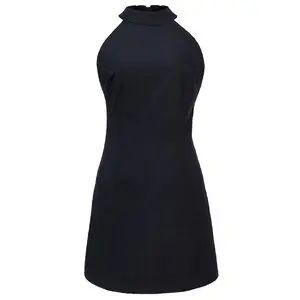 SMART AND JOY High Neck Sleeveless Mini Dress - Blue