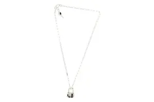 VICKISARGE The Tweed Lock Necklace - Silver