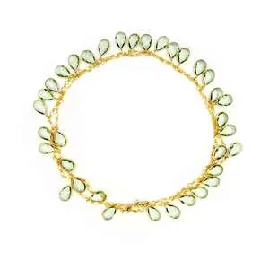 Persia Donà Jewelry Citrine Drops Necklace - Gold