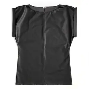 VICTORIA SLAVINSKAIA Leather Mini Dress - Black