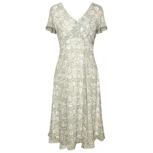 ALIE STREET LONDON Miranda Dress Botanical - Green