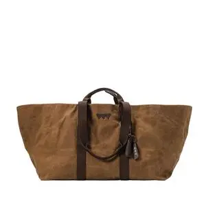 GET THE GALLOP Hay Bag Large Waxed Canvas Light