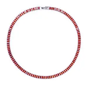 MAISON DE GALA Lina Crystal Necklace - Red