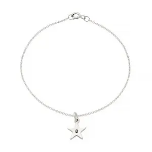 POSH TOTTY DESIGNS Sterling Initial Star Charm Bracelet - Silver