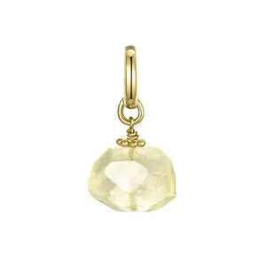 UNLEASH CPH Unleash Cph Yellow Quartz And Polished Brass Charm Gold/yellow
