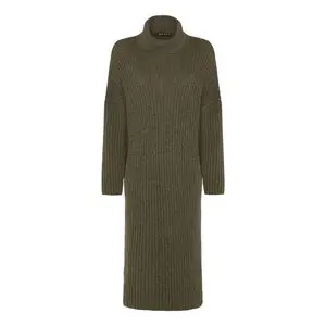 CARA & THE SKY Joey Midi Dress Khaki - Green
