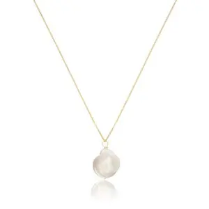 LILY & ROO Large Baroque Pearl Necklace - Gold