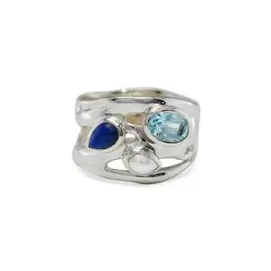 Isla Silver Topaz Rings For Women