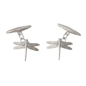 LEE RENEE Dragonfly Cufflinks - Silver