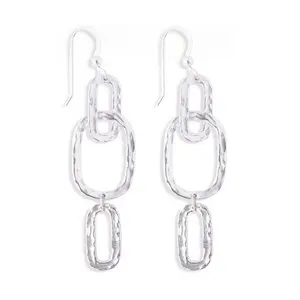 N'DAMUS LONDON Hatton Forge Sterling Trio Earrings - Silver