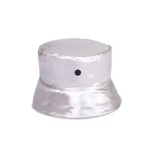 SIBI HATS Lisa Silk Bucket Hat - Silver