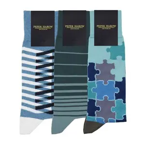 PEPER HAROW - MADE IN ENGLAND S Socks Bundle - Blue